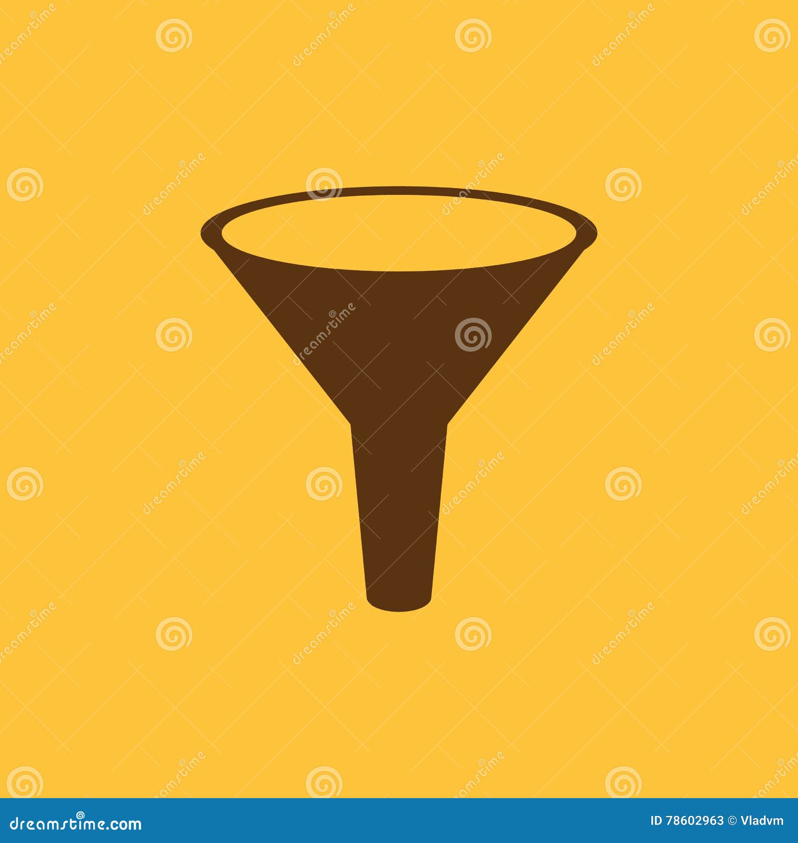 The Funnel Icon. Filtered and Filter, Laboratory, Chemistry Symbol ...