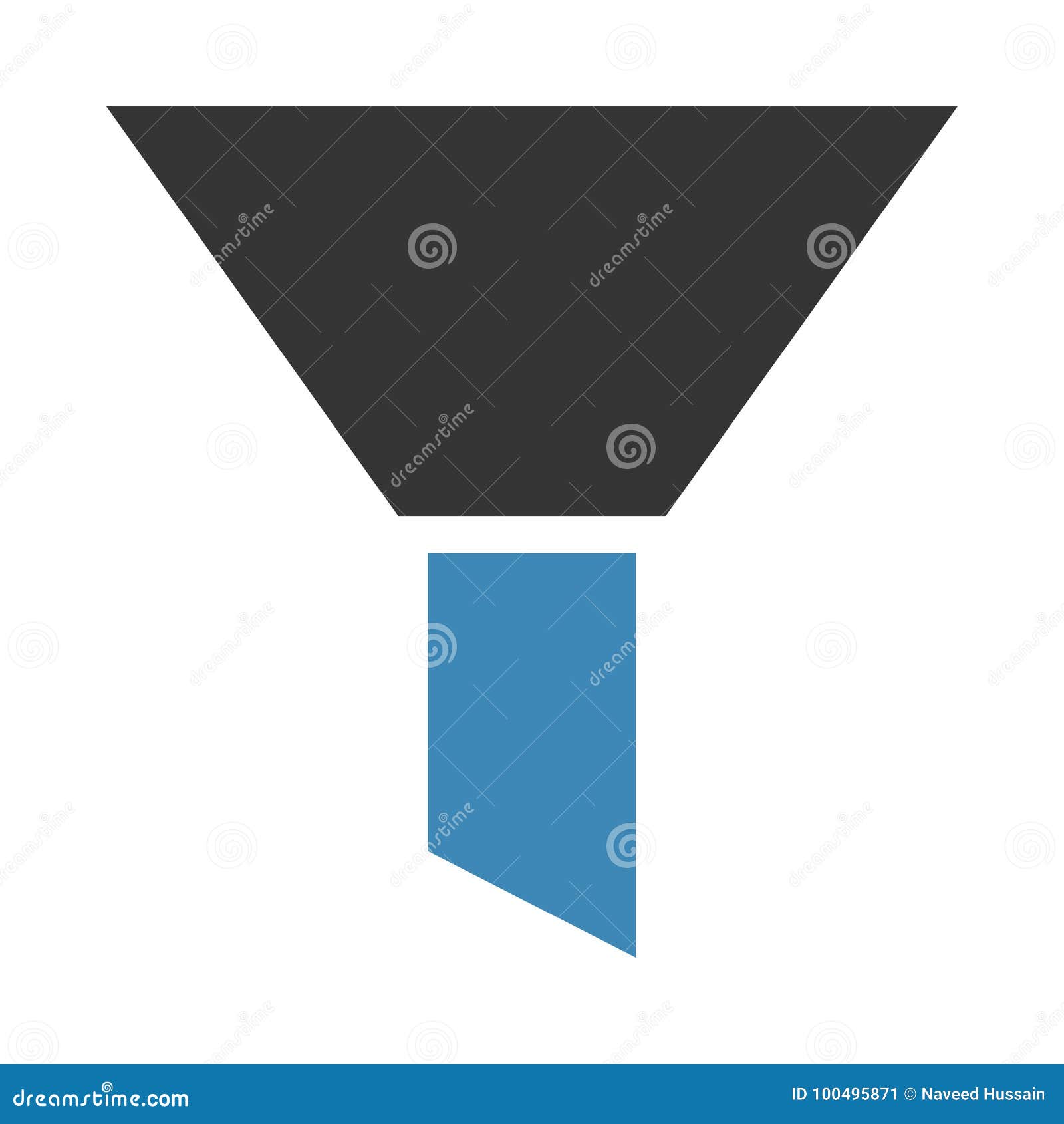Funnel icon stock illustration. Illustration of diagram - 100495871
