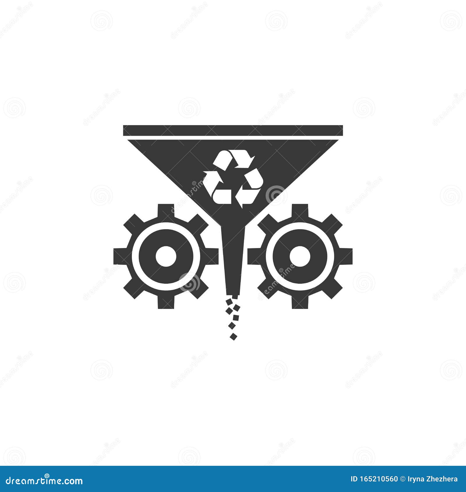 Funnel Icon. Refresh Filter Icon. Gears Funel. Stock Vector ...