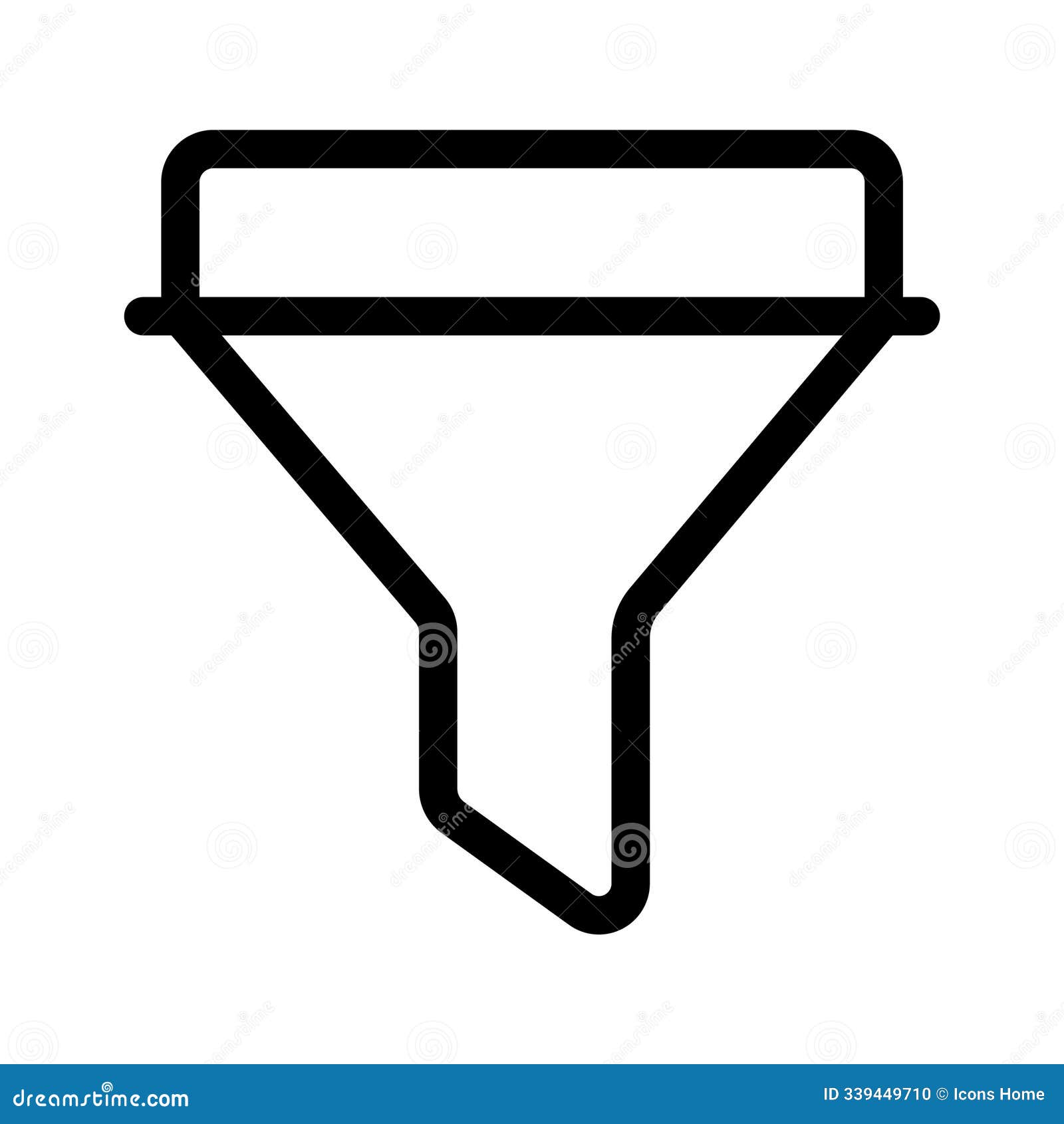 Funnel stock illustration. Illustration of selection - 339449710