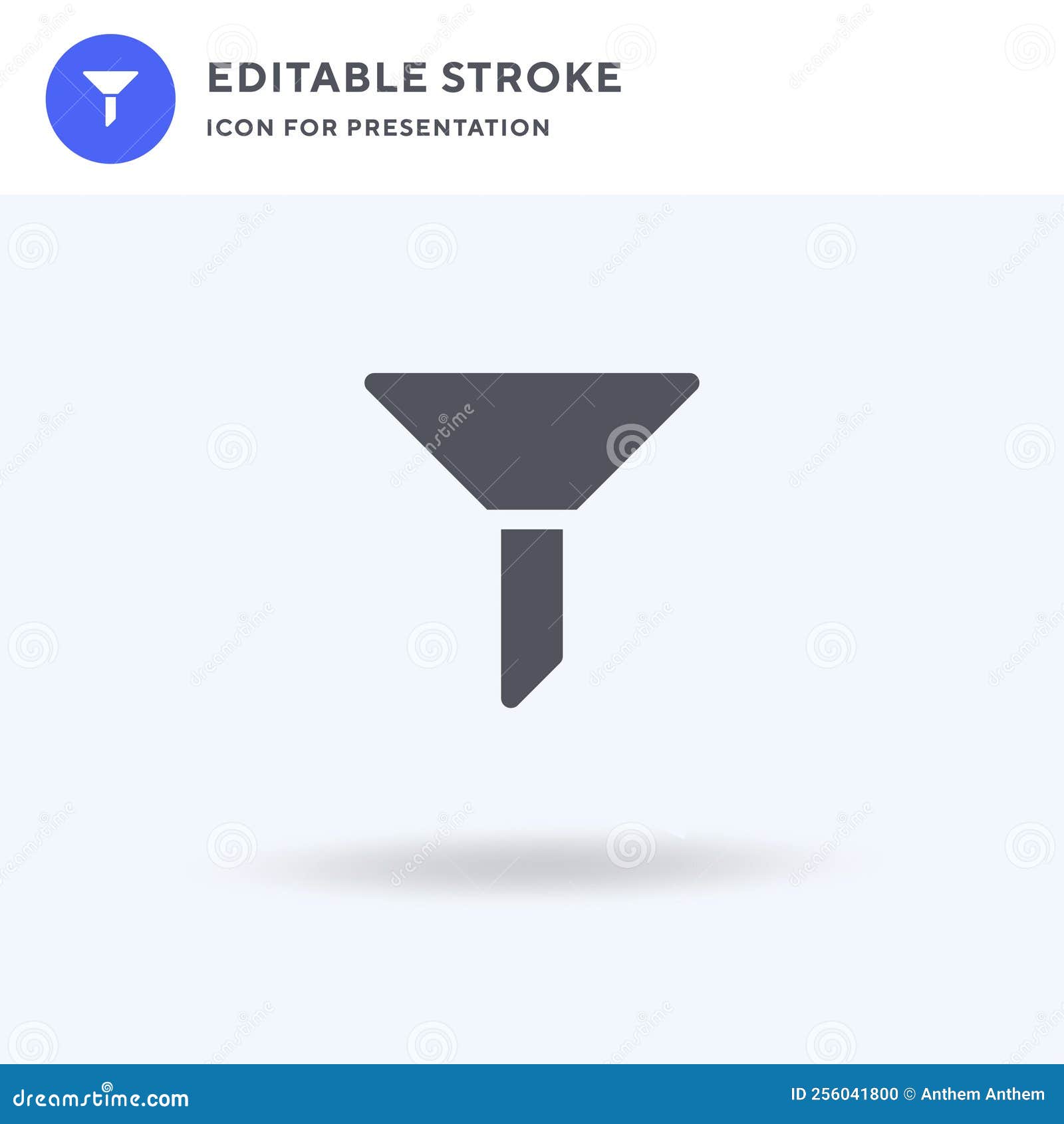 Funnel Icon Vector, Filled Flat Sign, Solid Pictogram Isolated on White ...