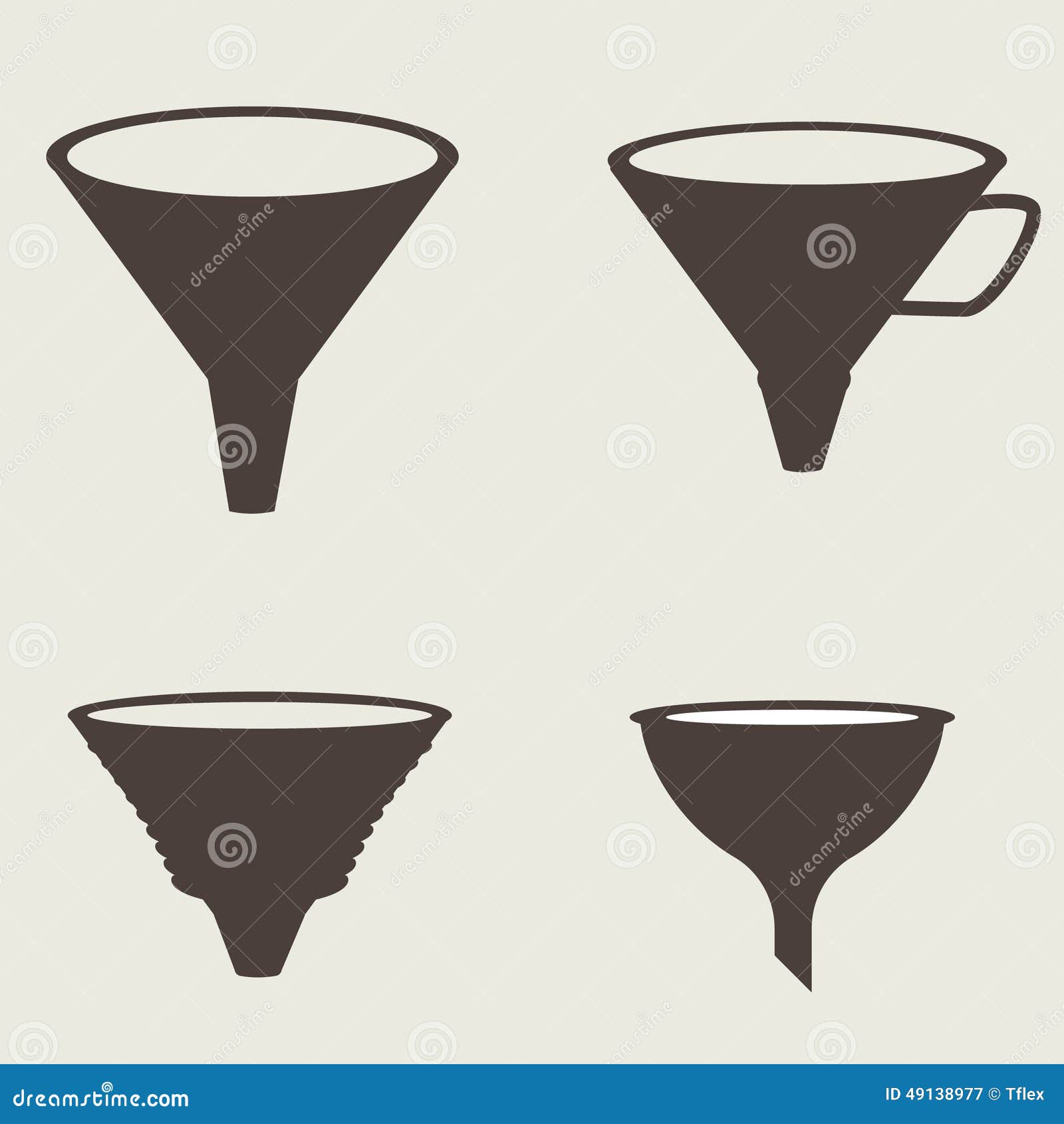 Funnel icon stock vector. Illustration of instrument - 49138977