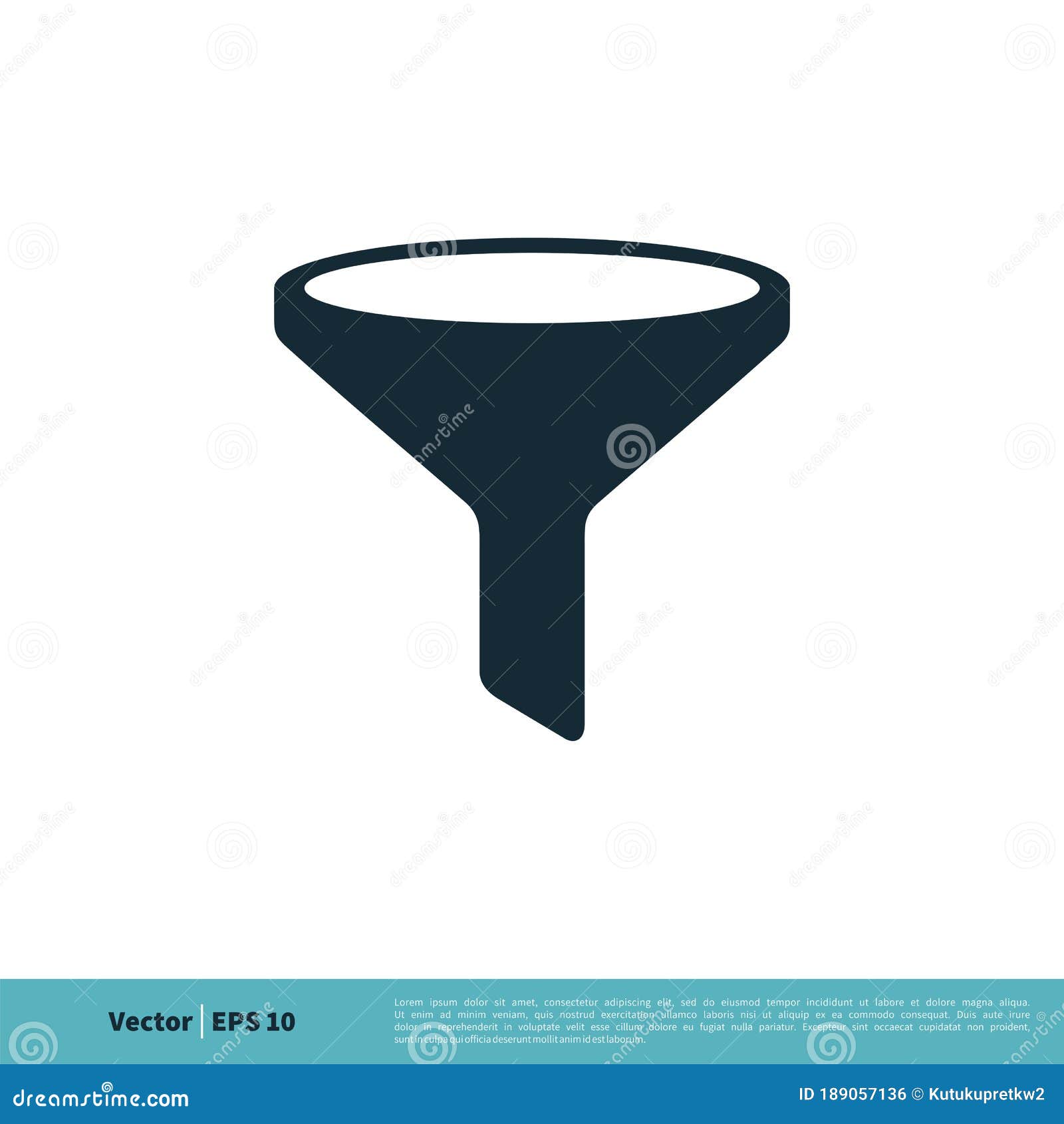 Funnel Icon Vector Logo Template Illustration Design. Vector EPS 10 ...