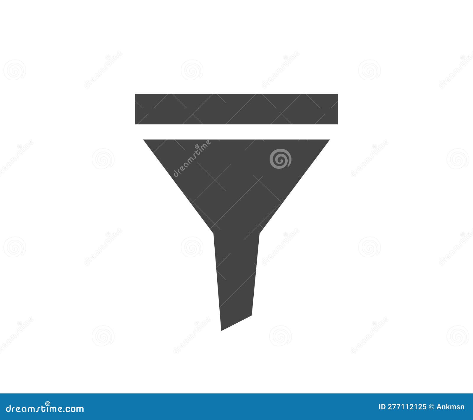 Funnel Icon Vector. Sort Sign, Filter Symbol Black and White Stock ...
