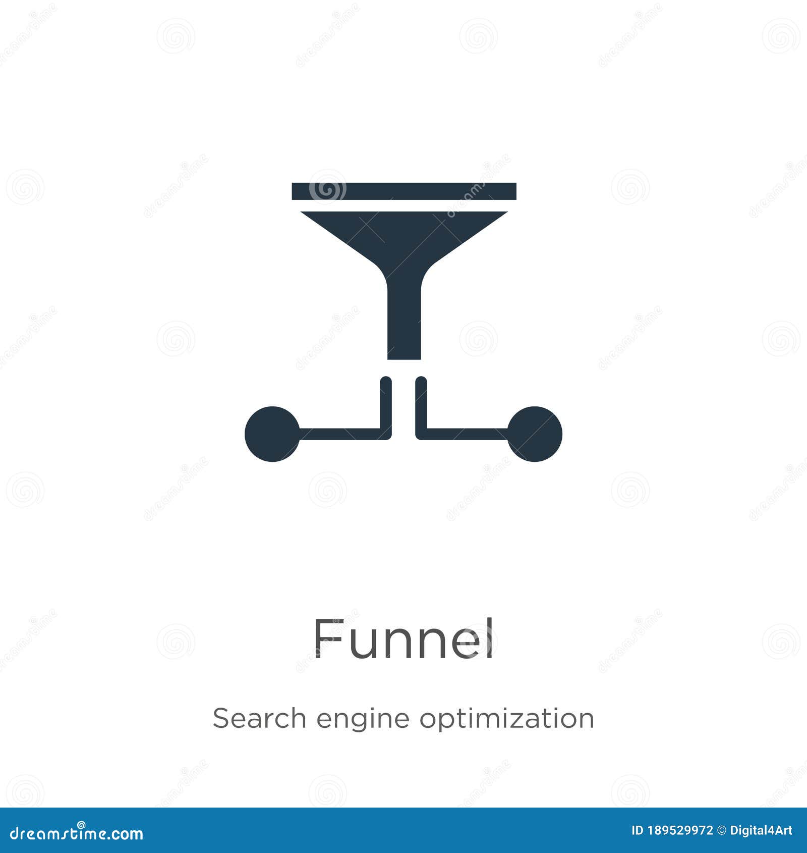 Funnel Icon Vector. Trendy Flat Funnel Icon from Search Engine ...