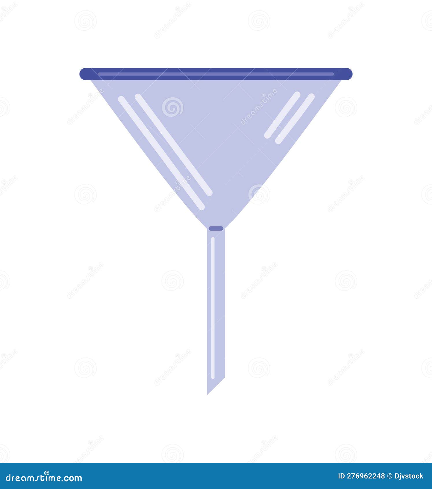 Funnel laboratory icon stock vector. Illustration of chemical - 276962248