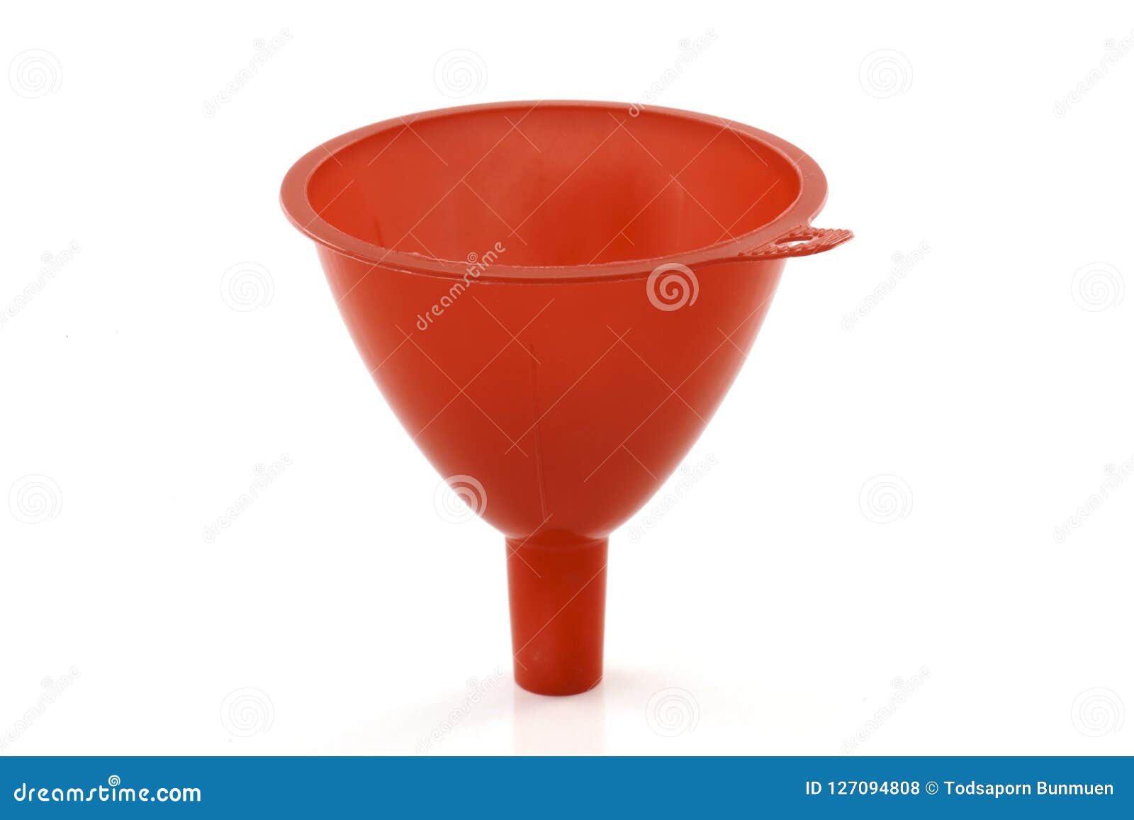 Funnel Plastic Isolated White Background Stock Photo - Image of pouring ...