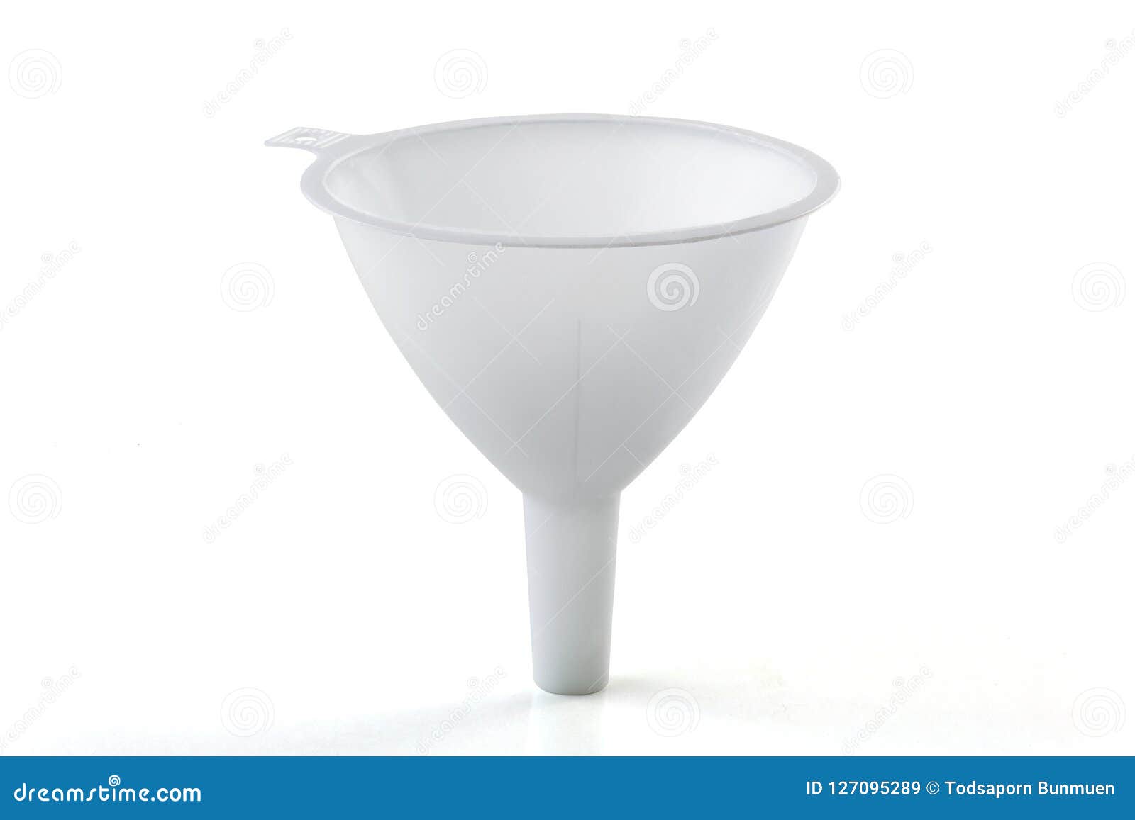 Funnel Plastic Isolated White Background Stock Image - Image of white ...