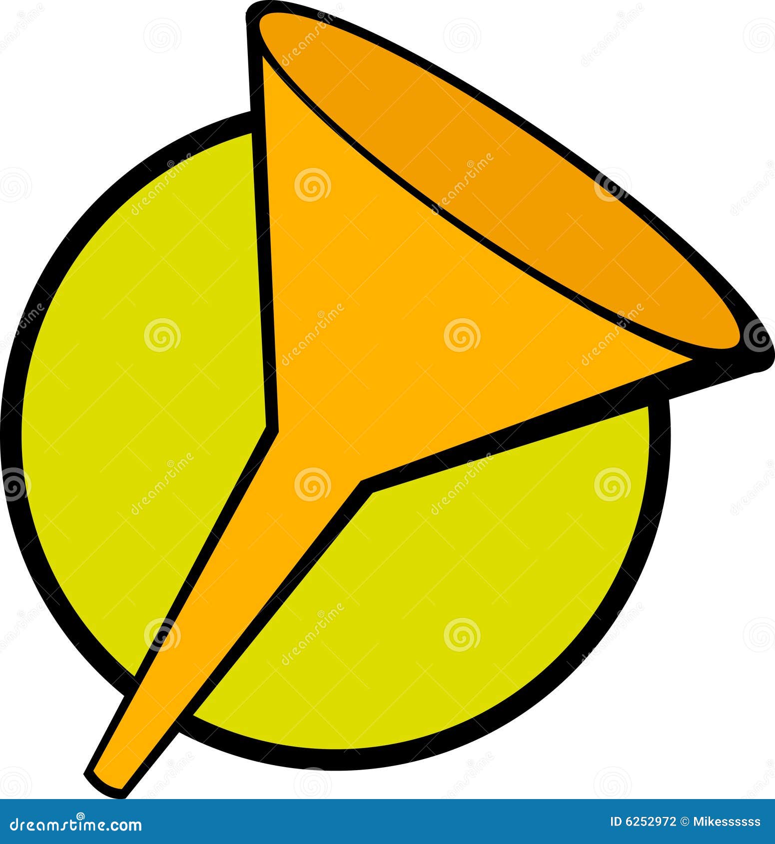Funnel vector illustration stock vector. Illustration of vector - 6252972