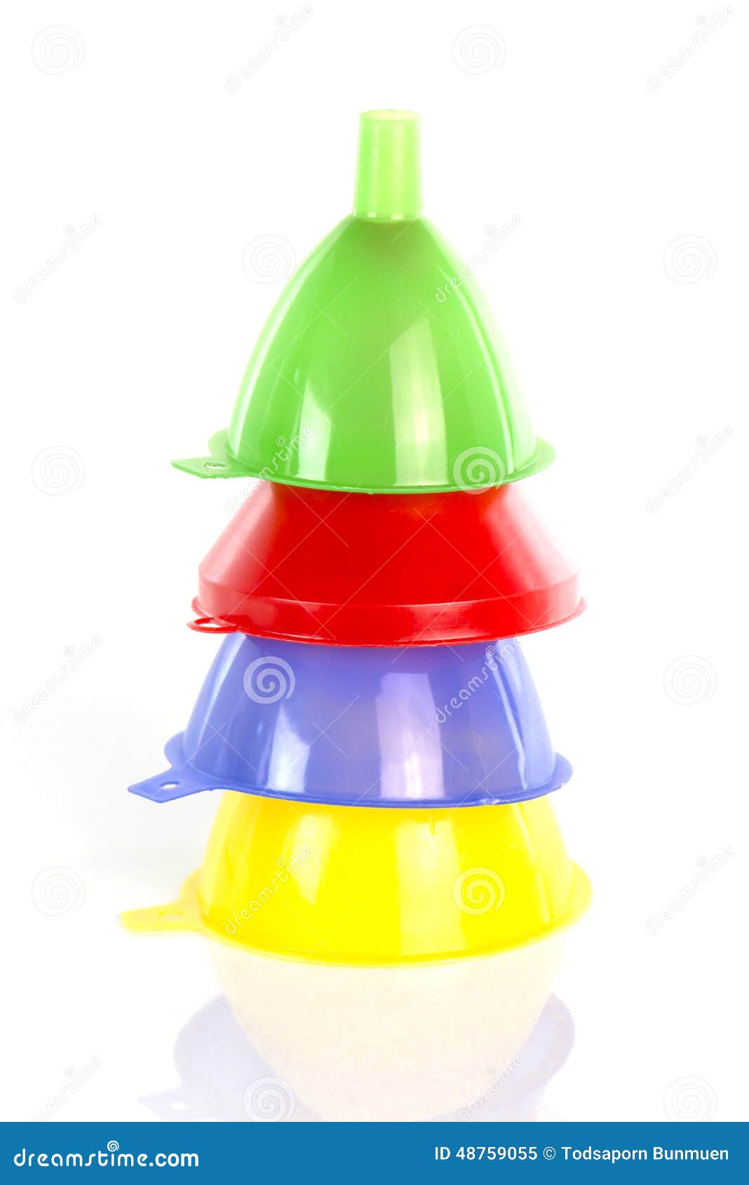 Funnel on white background stock image. Image of chemistry - 48759055