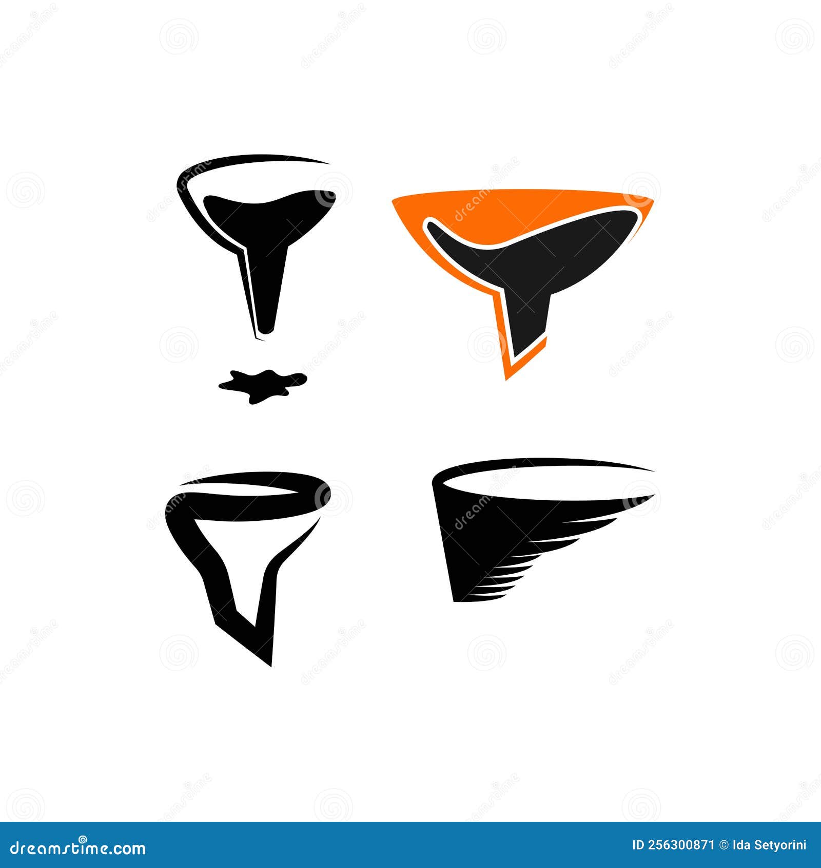 Funneling Logo Royalty-Free Cartoon | CartoonDealer.com #256300862