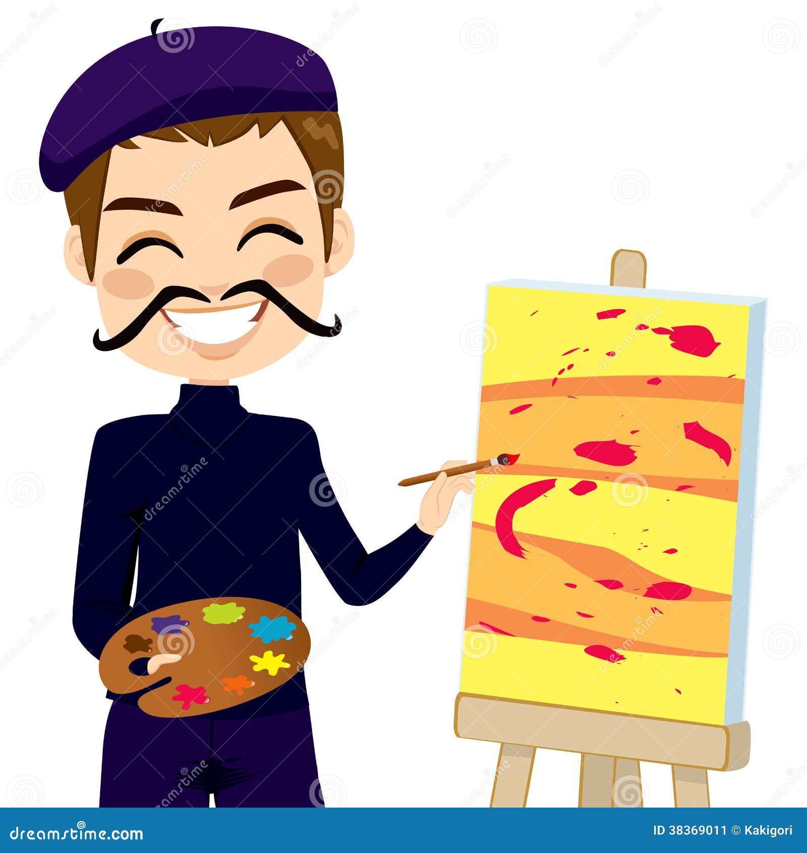 Funny Abstract Artist stock vector. Illustration of creative - 38369011