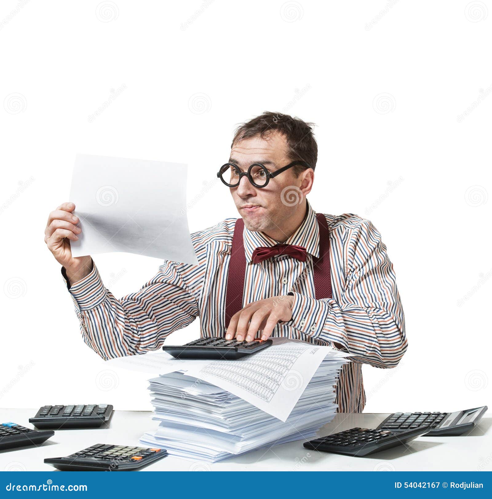 Funny accountant stock image. Image of bookkeeping, income - 54042167