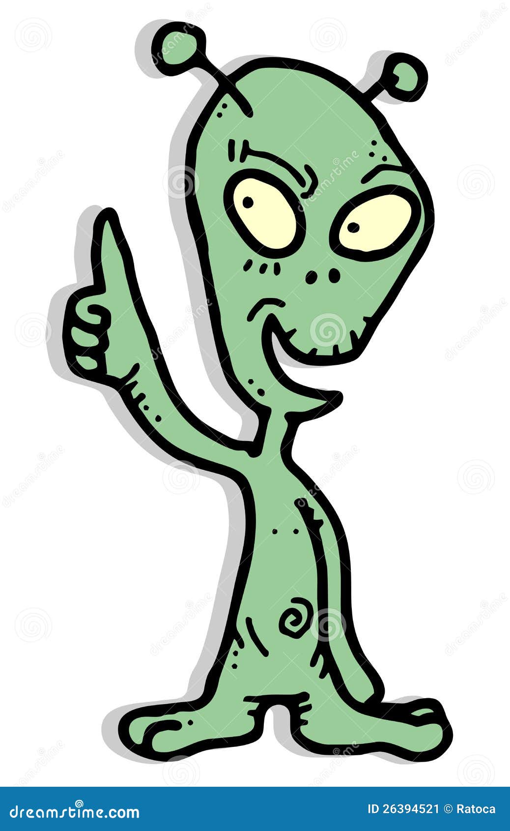 Funny alien stock vector. Illustration of funky, cool - 26394521