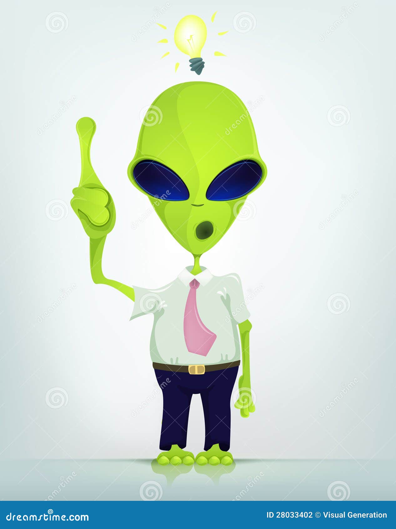 Funny Alien stock vector. Illustration of head, discovery - 28033402