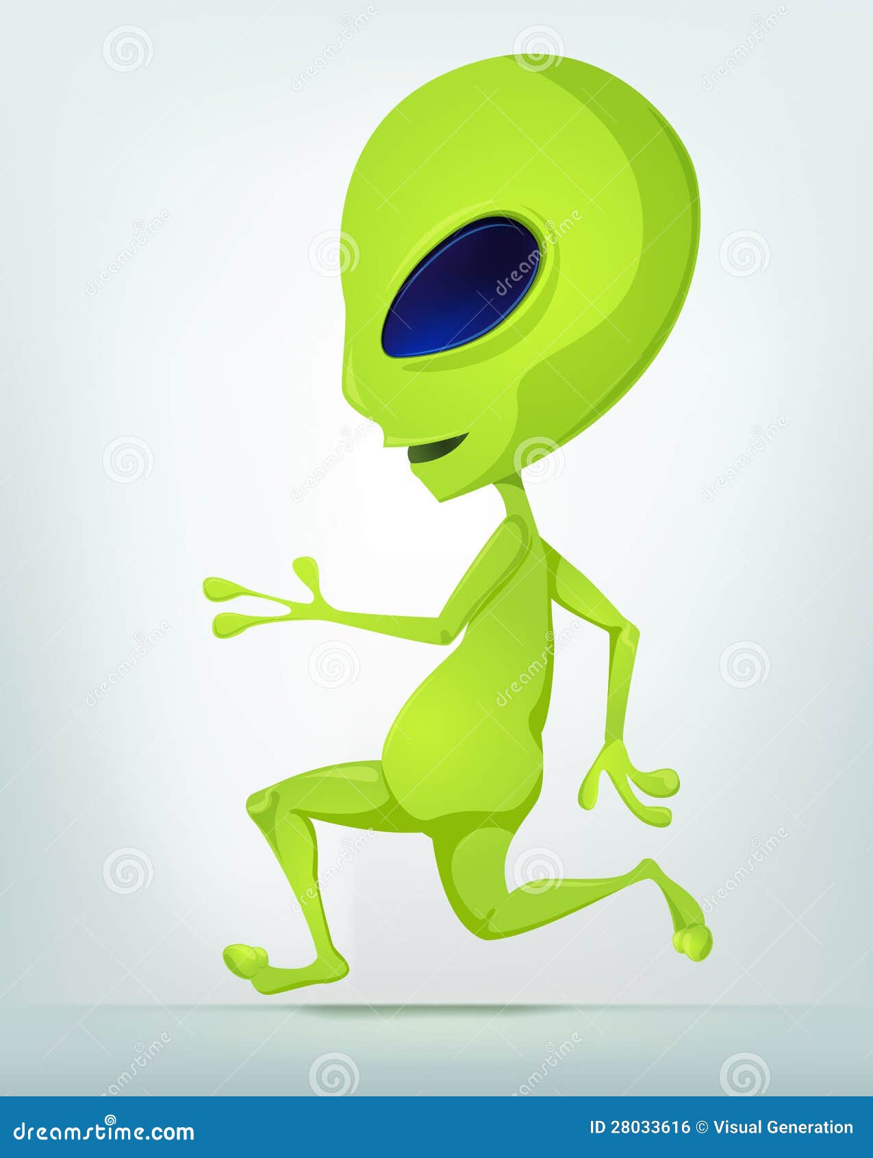 Funny Alien stock vector. Illustration of mascot, lifestyle - 28033616