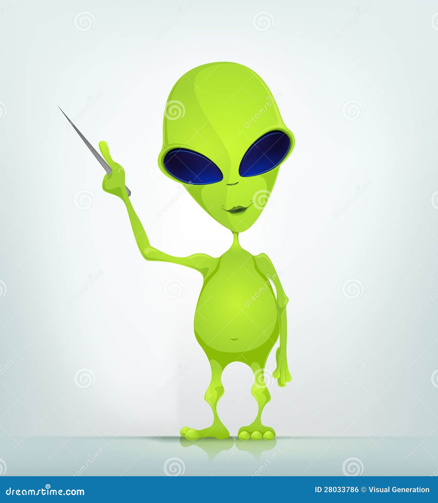 Funny Alien stock vector. Illustration of bizarre, business - 28033786