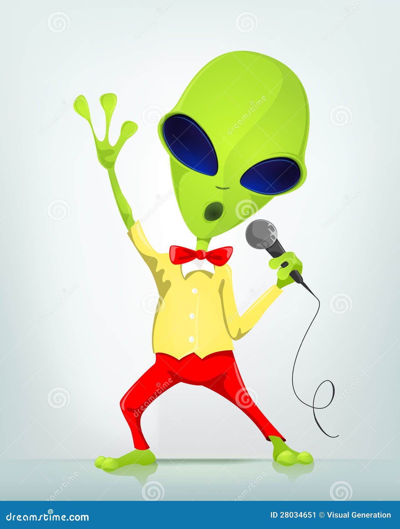 Funny Alien stock vector. Illustration of halloween, carefree - 28034651