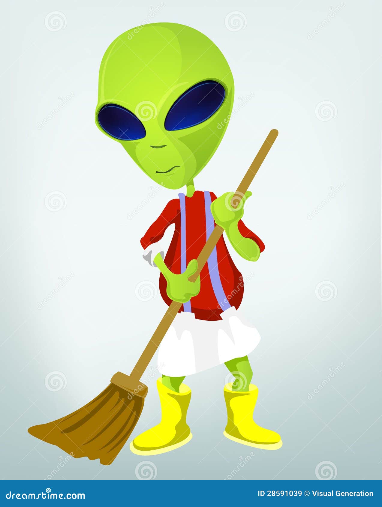 Funny Alien stock vector. Illustration of invaders, fantasy - 28591039