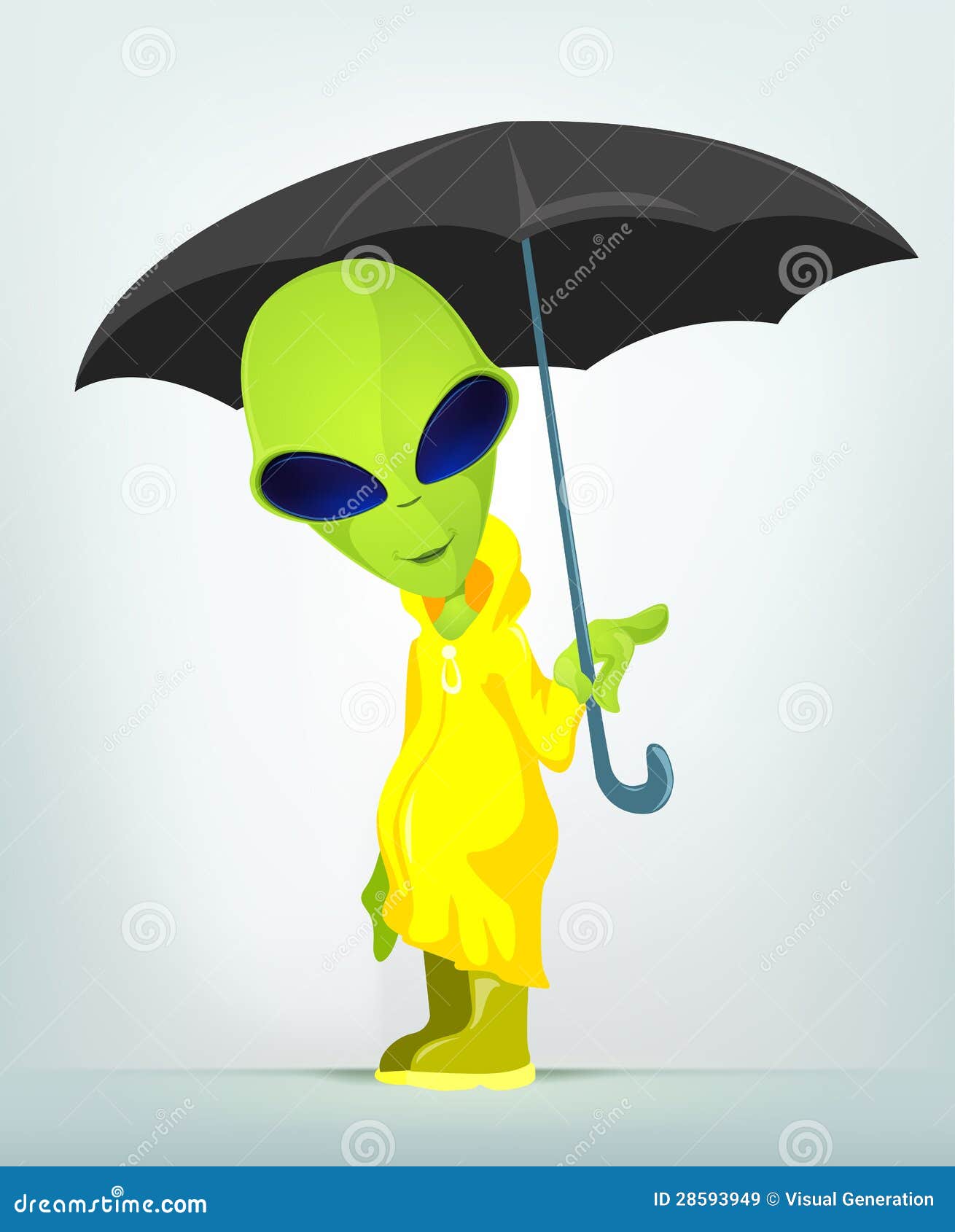 Funny Alien stock vector. Illustration of active, conspiracy - 28593949