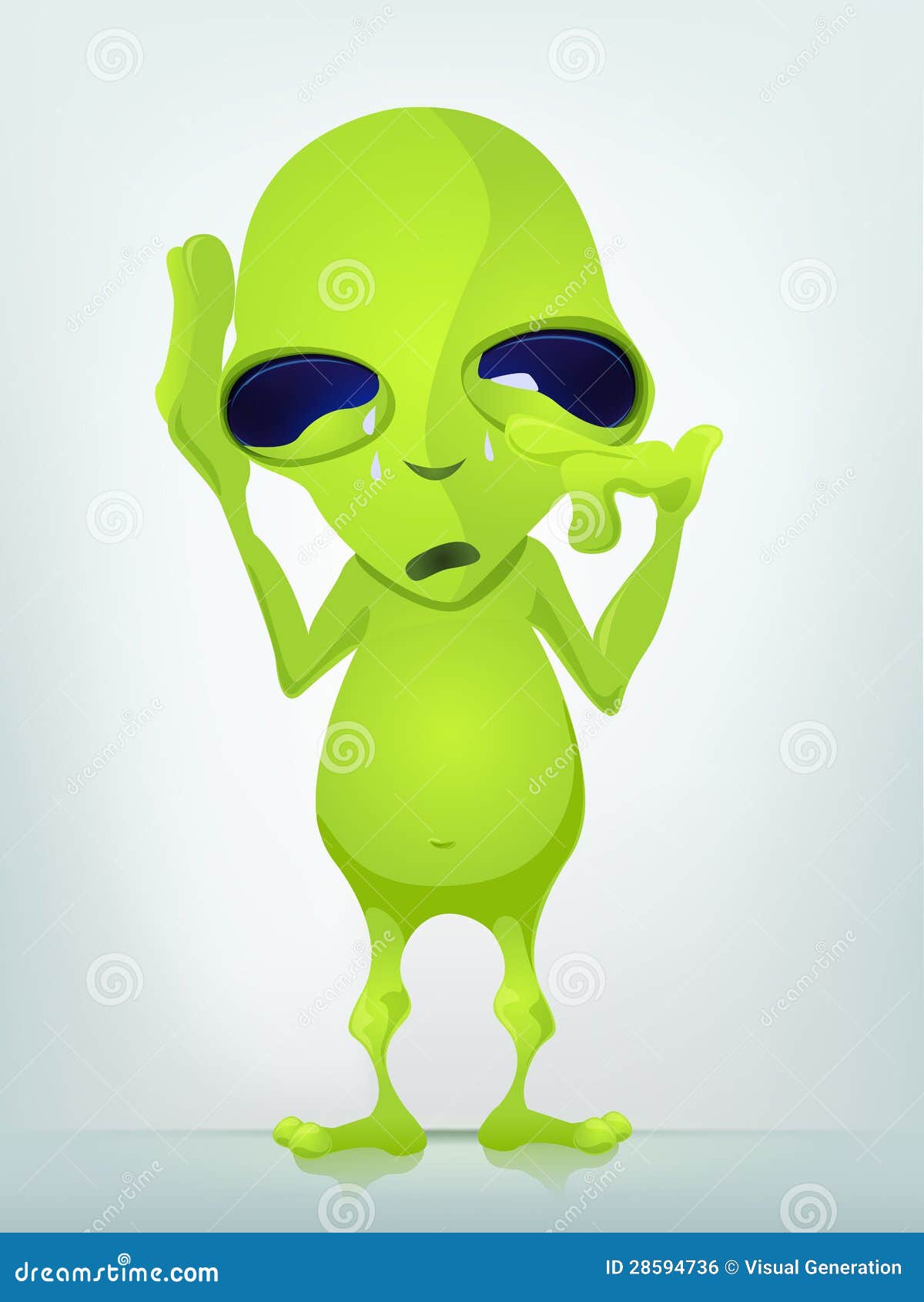 Funny Alien Royalty Free Stock Image - Image: 28594736