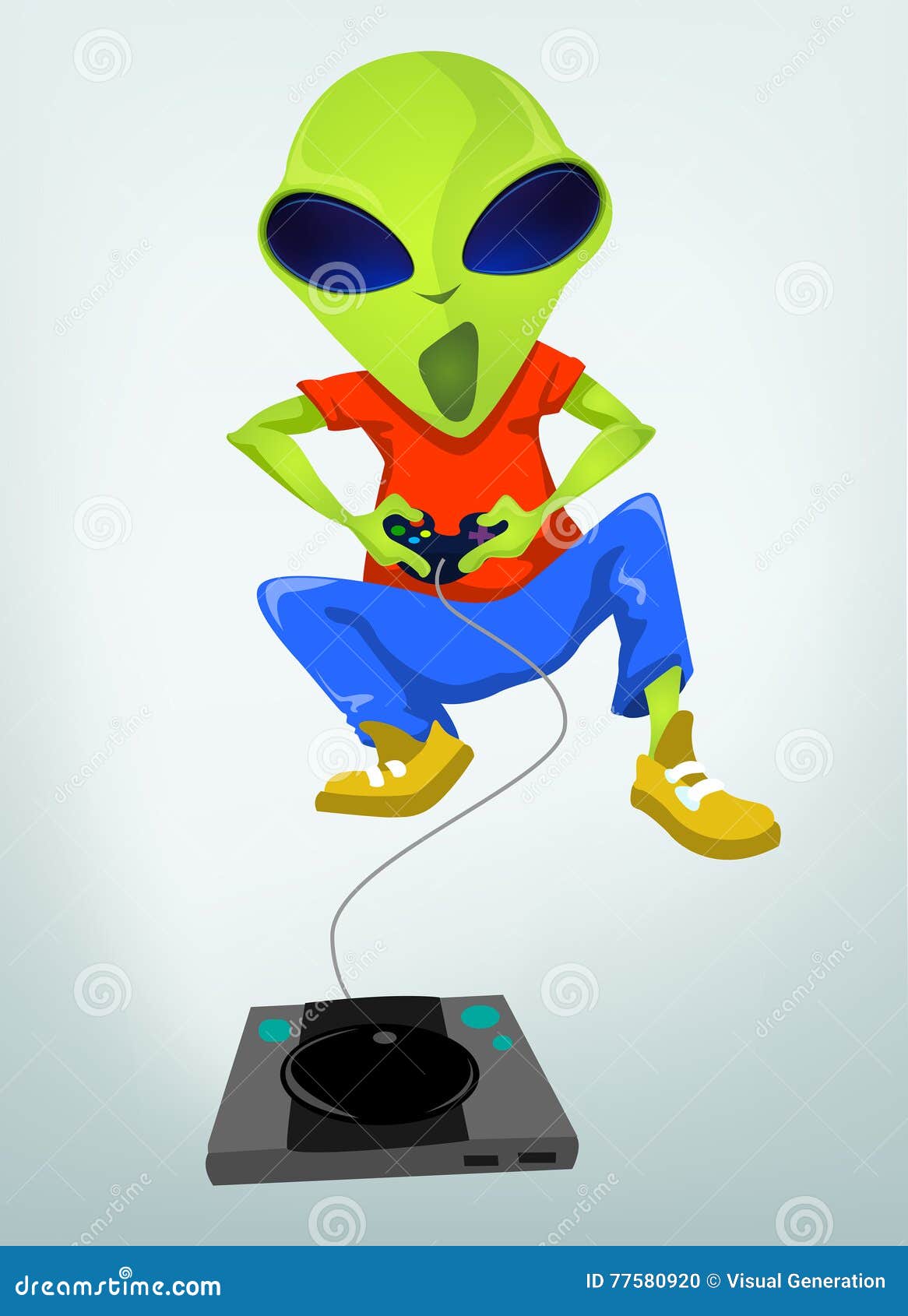 Alien Gamer Logo. Vector Illustration. E-sport Style Logo ...