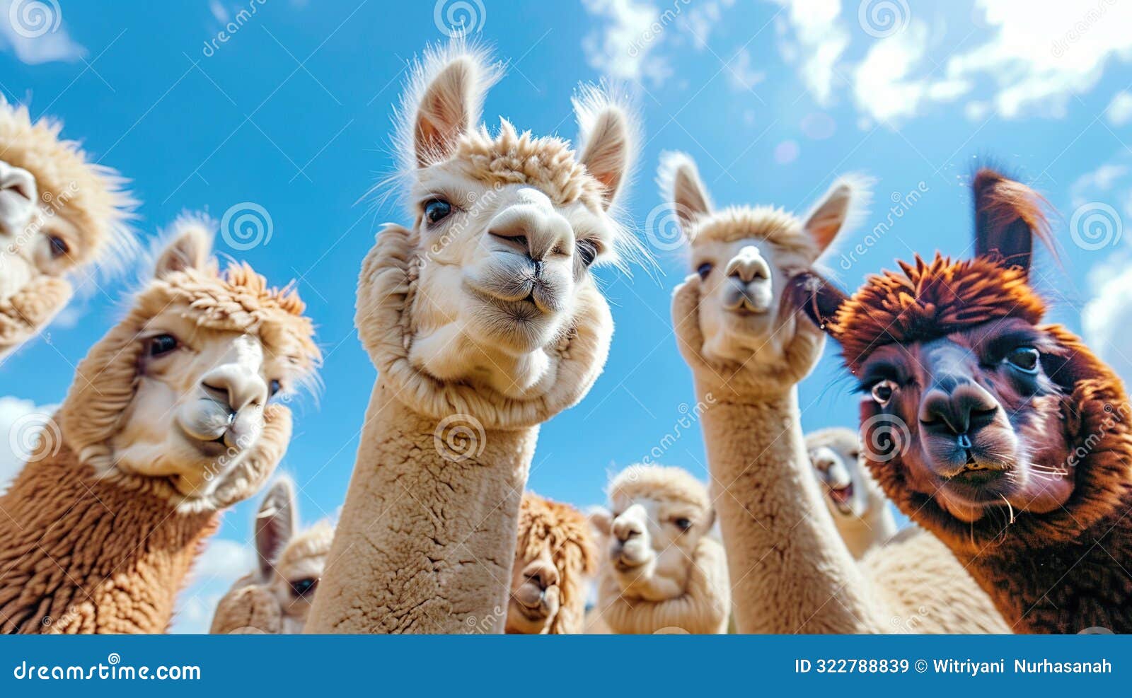 Funny Alpacas Animals Doodle Set Cartoon Vector | CartoonDealer.com ...