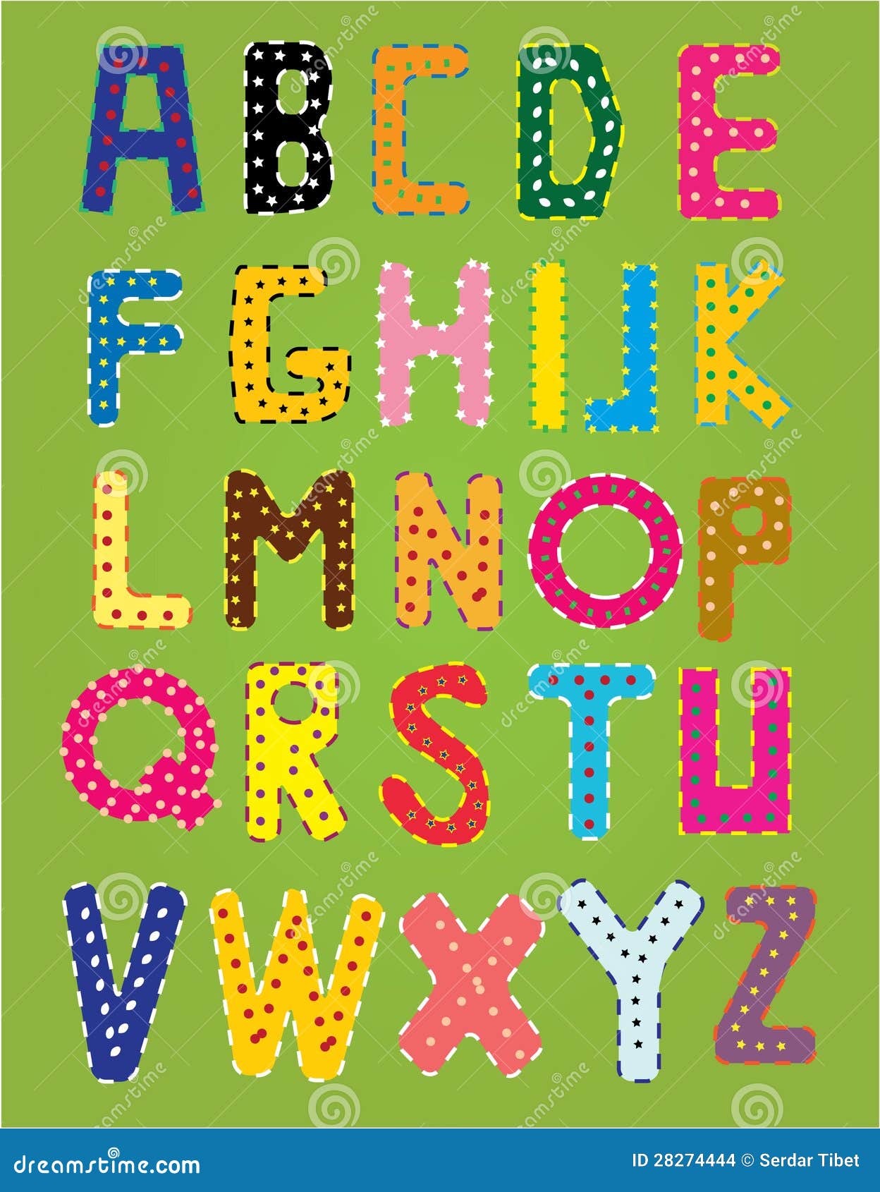 Funny Alphabet Vector Illustration | CartoonDealer.com #28274444
