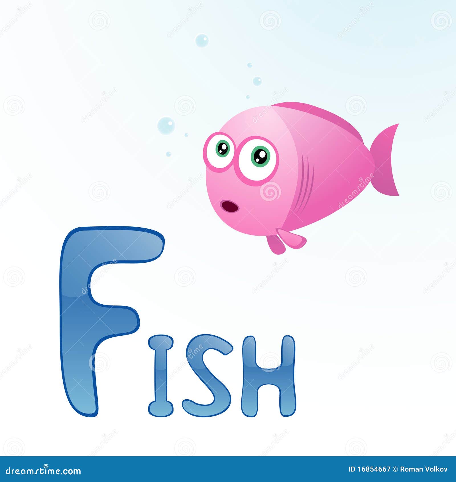 Funny alphabet - letter F stock vector. Illustration of text - 16854667