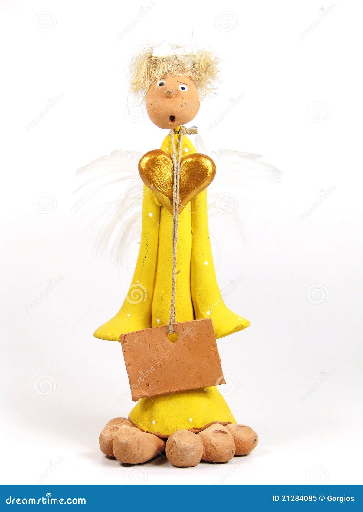 Funny angel stock image. Image of blank, wing, golden - 21284085
