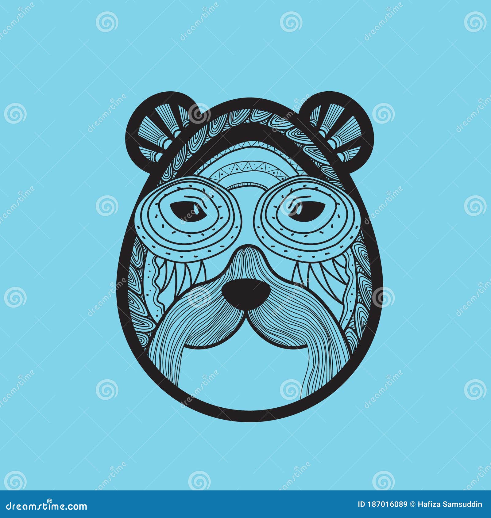 Funny Animal Design. Vector Illustration Decorative Design Stock Vector ...