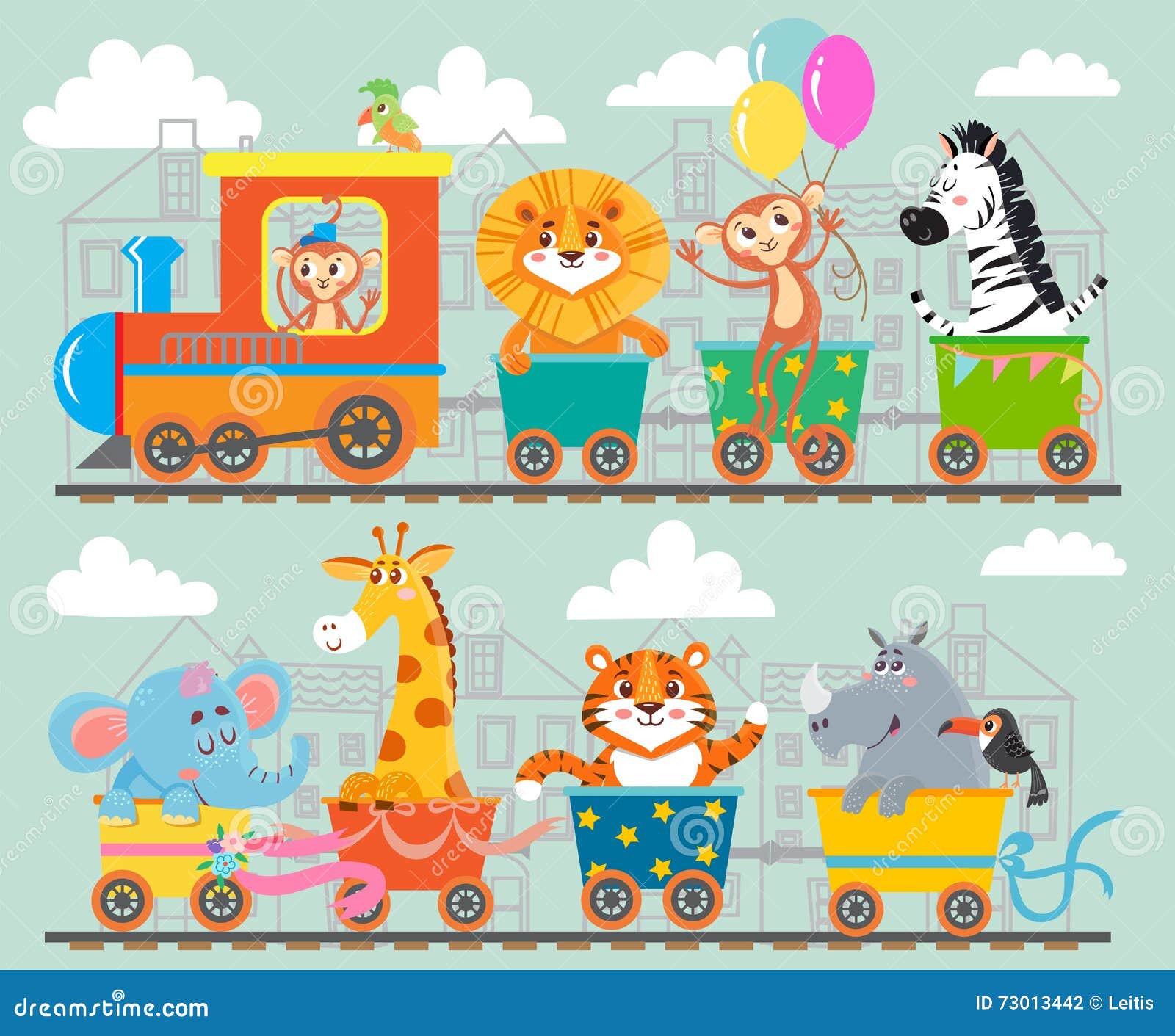 Funny Animal In The Chinese Zodiac, Rat, Ox, Tiger, Rabbit, Dragon And ...