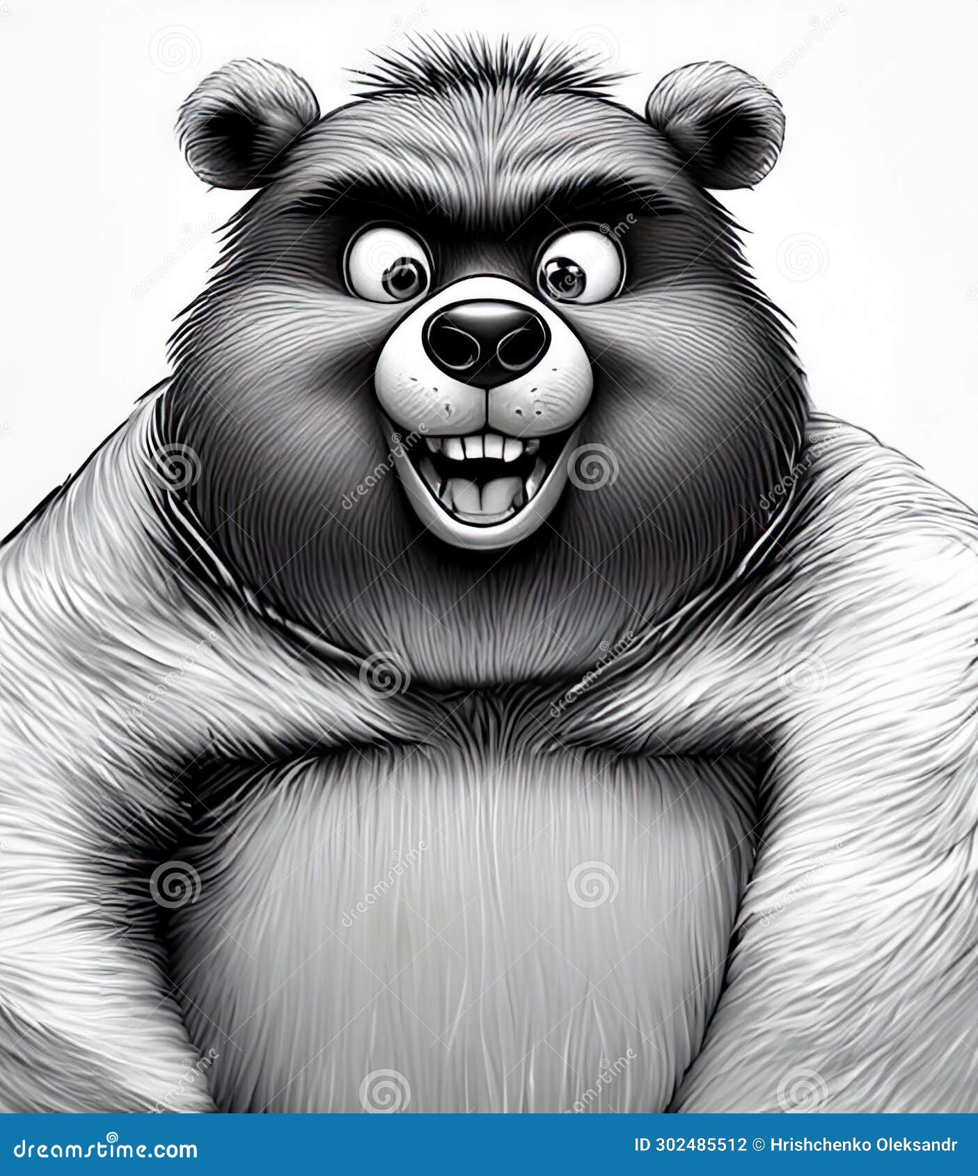 Animated Bear On Mountain: Anime-inspired Character Design With Rubens ...