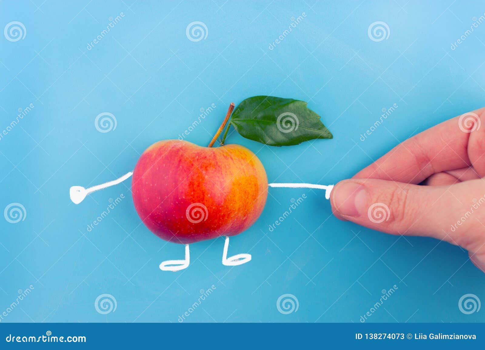 Funny apple character stock image. Image of apple, humor - 138274073