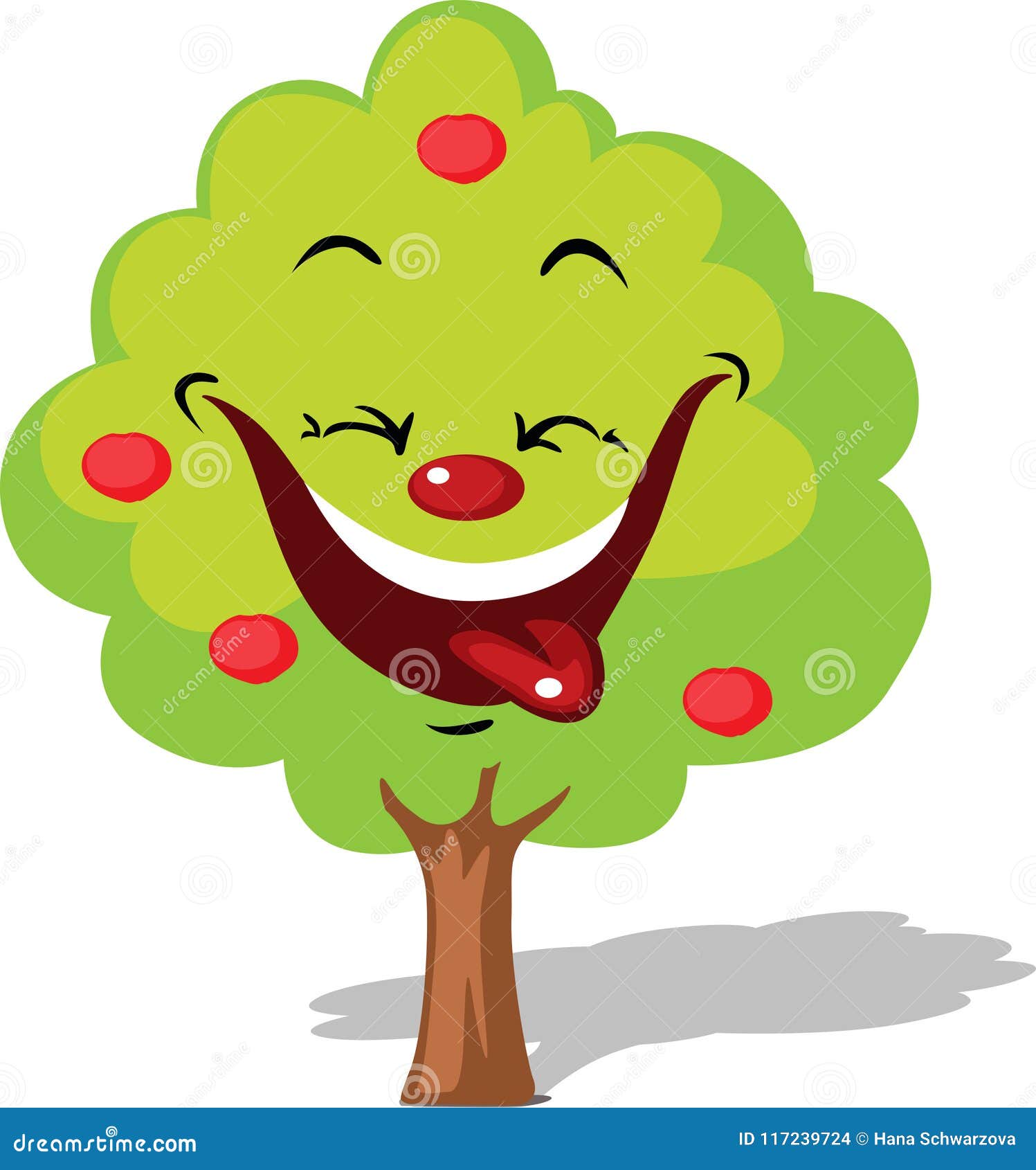 Tree Of Smiling Happy Family Faces. Cartoon Vector | CartoonDealer.com ...