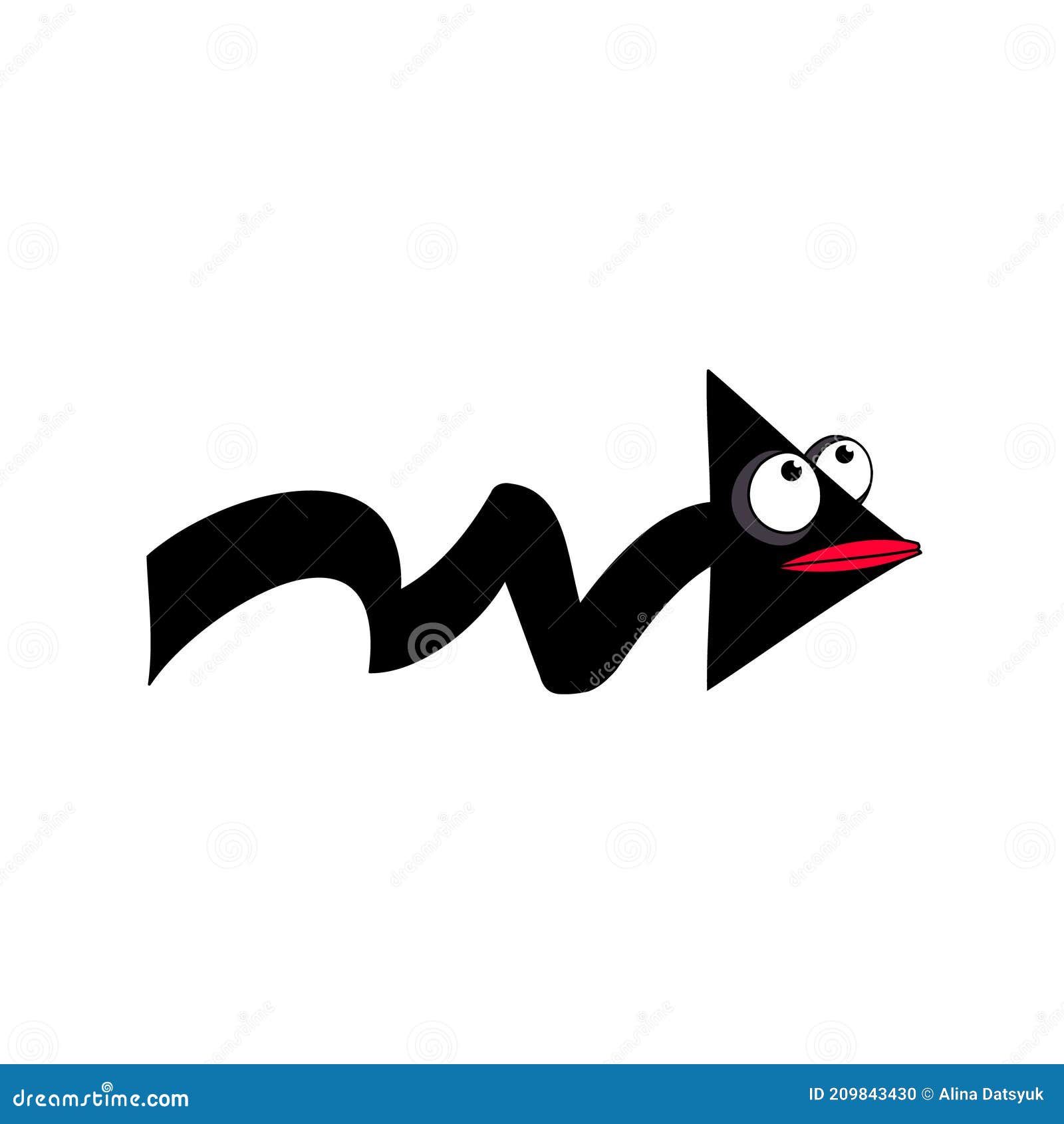 Funny Arrow Pointer. a Cursor with Cartoon-style Eyes. Vector ...