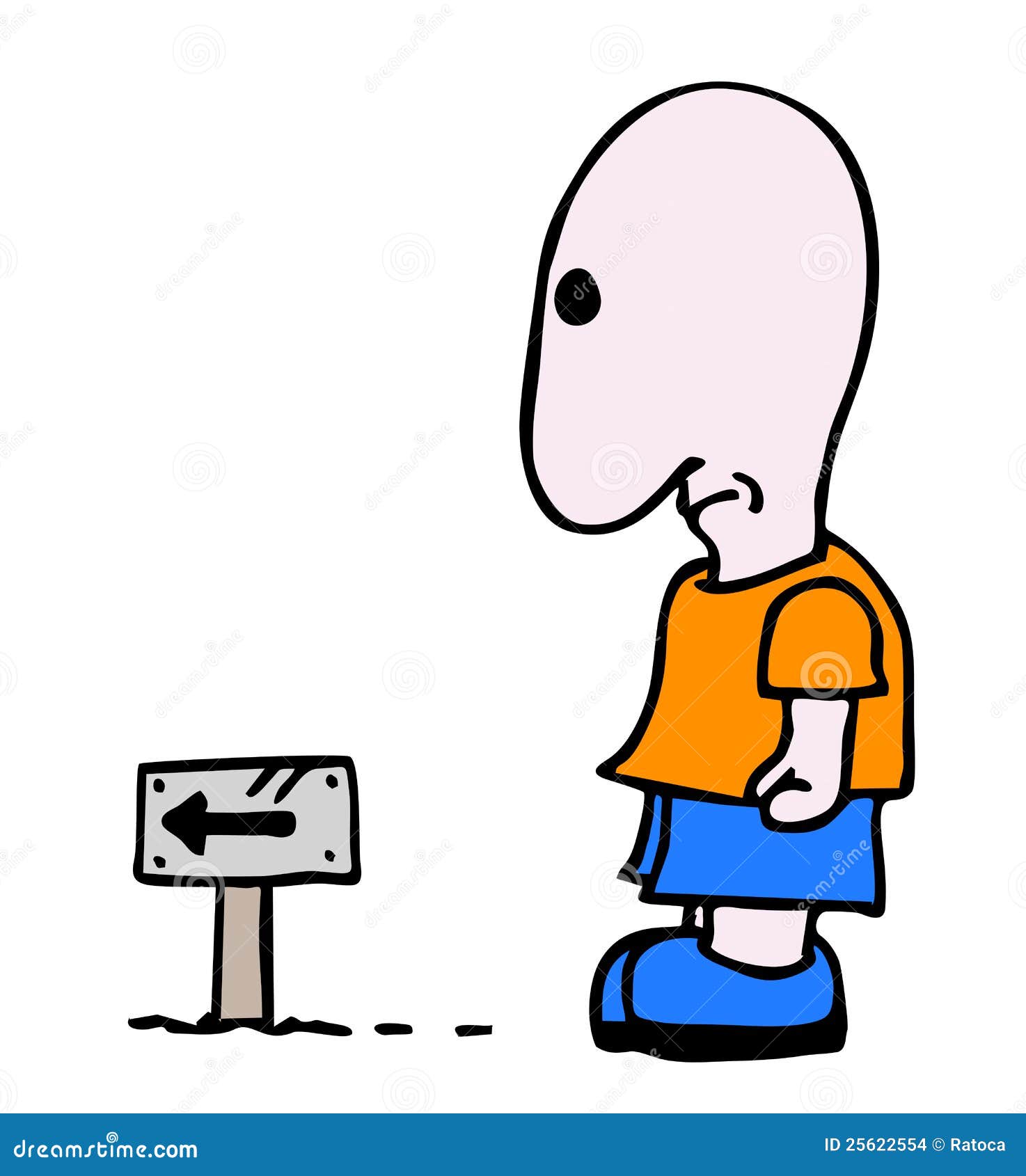 Funny arrow sign stock vector. Illustration of expressive - 25622554