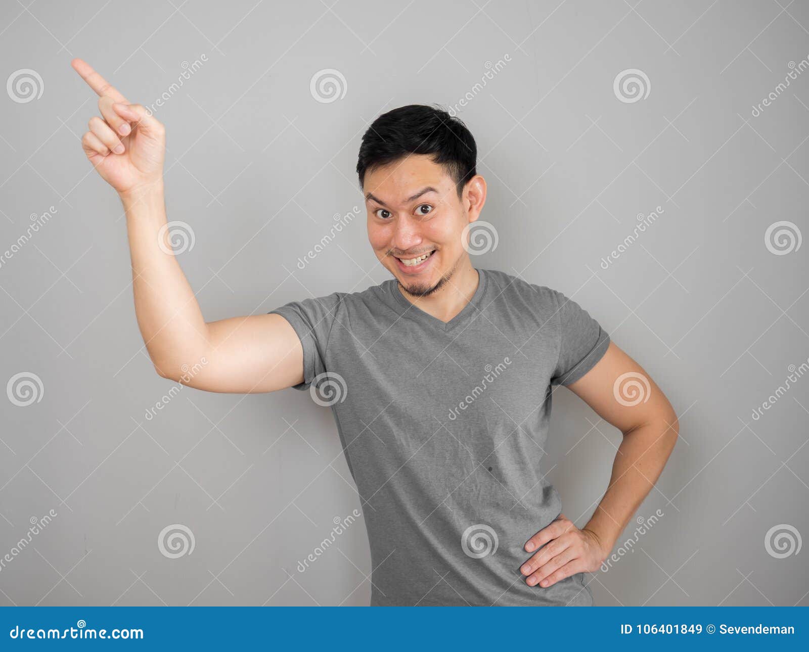 Funny Man with Crazy Dancing Pose. Stock Image - Image of people ...