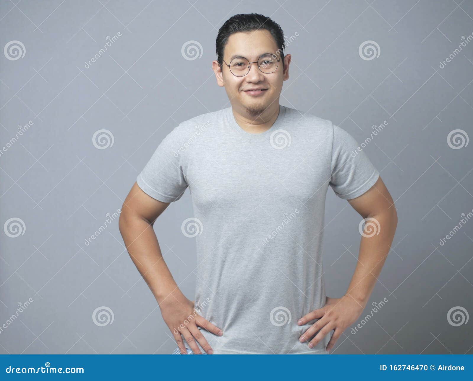 Funny Asian Man Smiling stock photo. Image of silly - 162746470