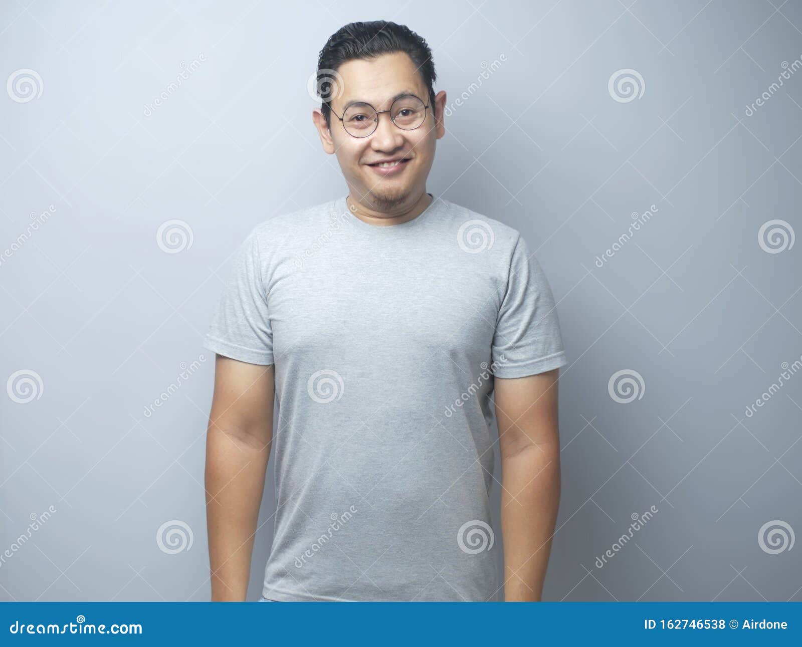 Funny Asian Man Smiling stock photo. Image of cheerful - 162746538