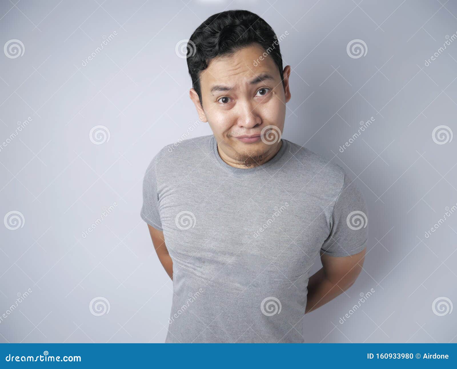 Funny Asian Man Smiling stock photo. Image of cheerful - 160933980