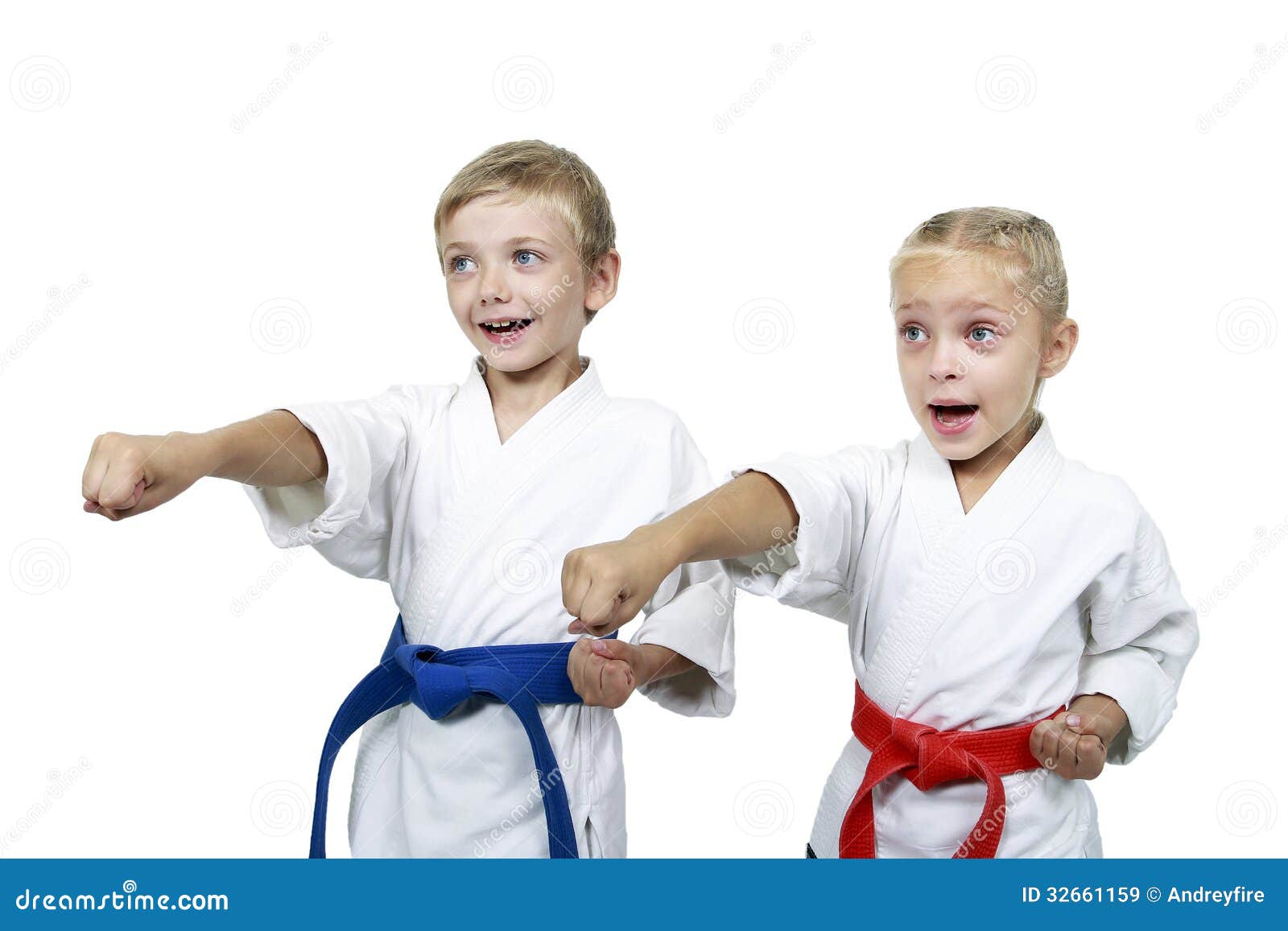 Funny Athletes Hit a Punch Arm Isolated Background Stock Image - Image ...