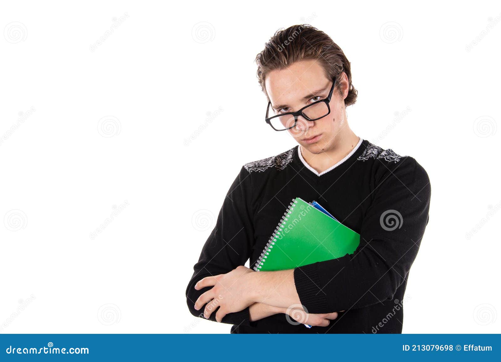 Funny Attractive Guy. Happy Man Stock Photo - Image of headphones ...