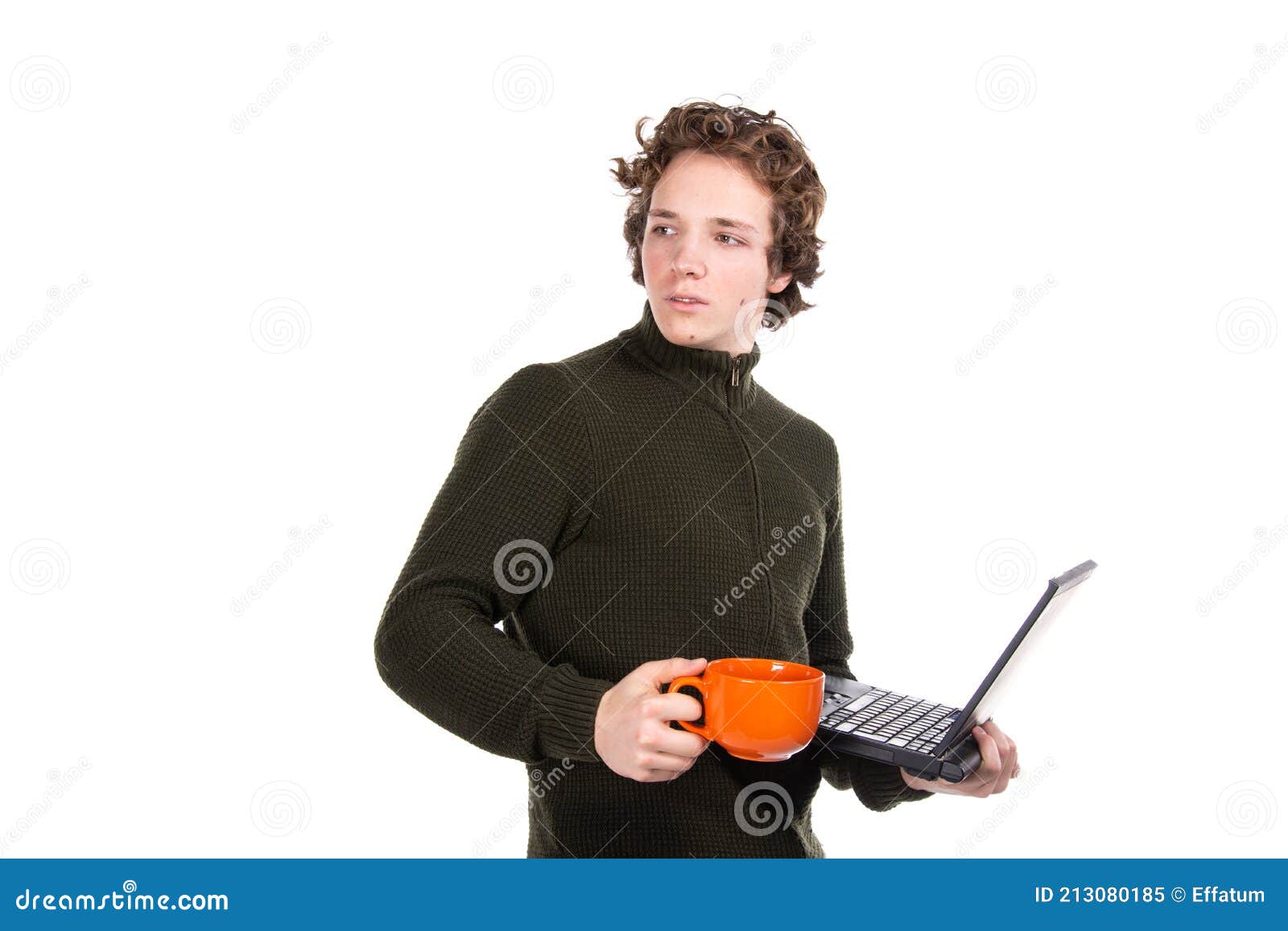 Funny Attractive Guy. Happy Man Stock Image - Image of body, book ...