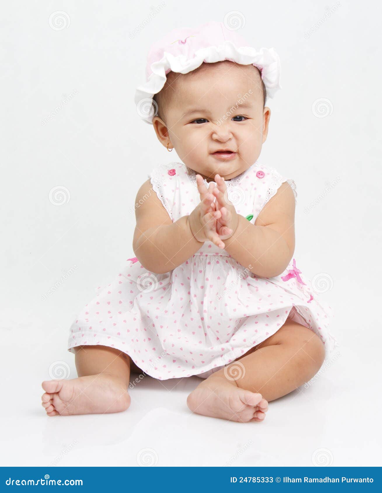 Funny baby girl stock image. Image of smile, beauty, parent - 24785333