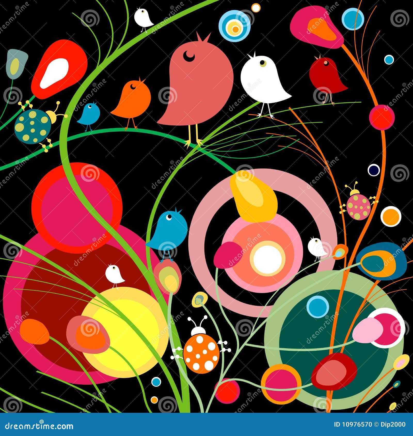 Funny Background Vector Illustration | CartoonDealer.com #9061604