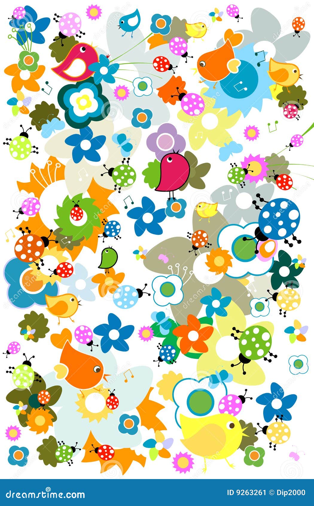 Funny Background Vector Illustration | CartoonDealer.com #9061600