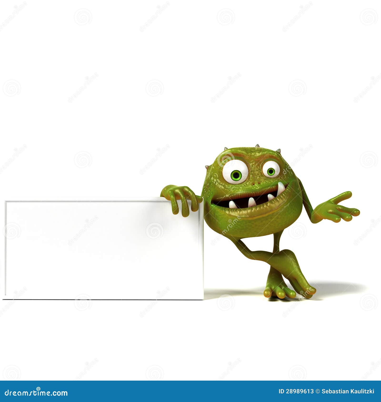 Funny Bacteria Toon Character Stock Illustration - Illustration of sign ...