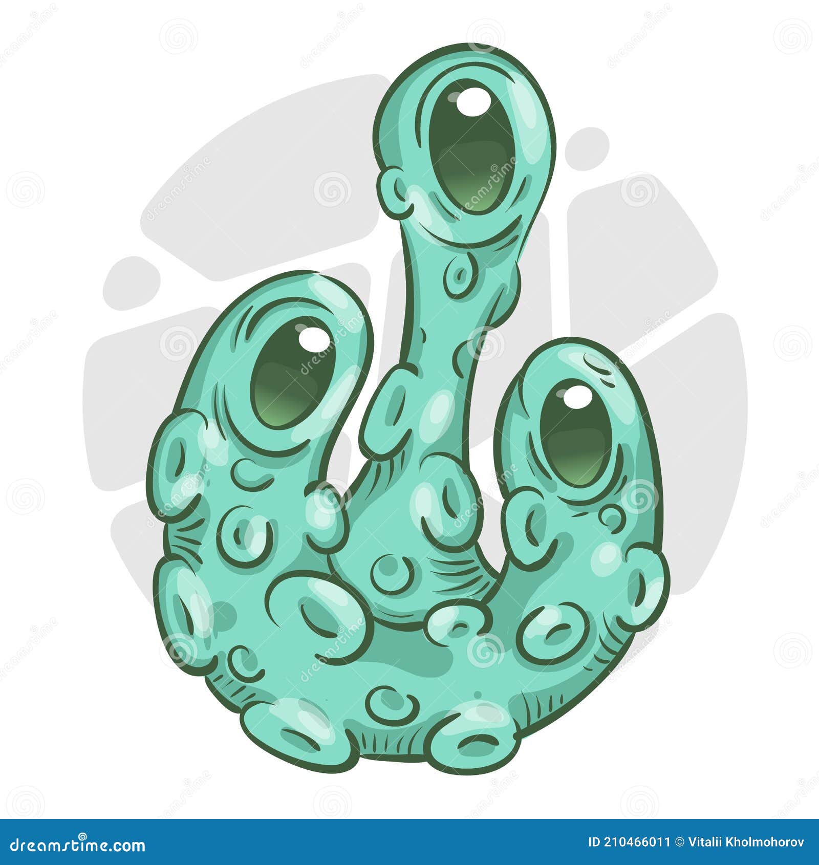 Funny Bacteria, Virus and Pathogen Cartoon Character. Cute Stock Vector ...