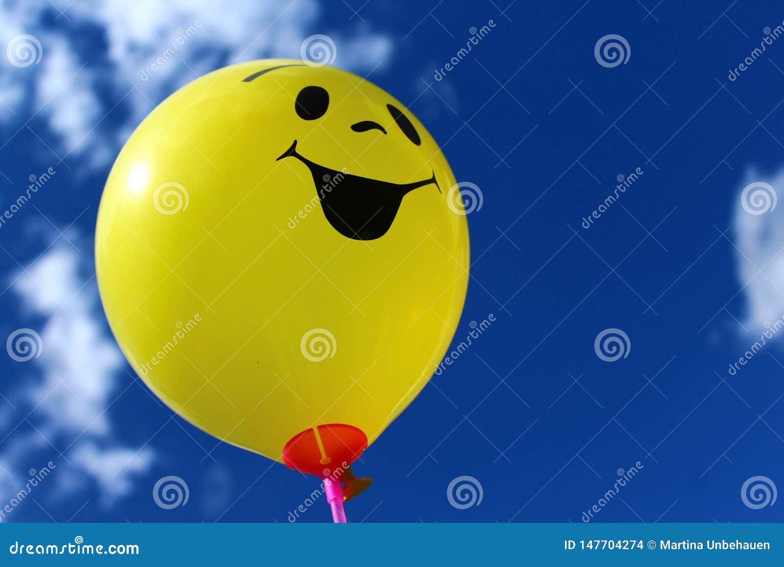 Funny Balloon in Front of the Sky Stock Photo - Image of background ...